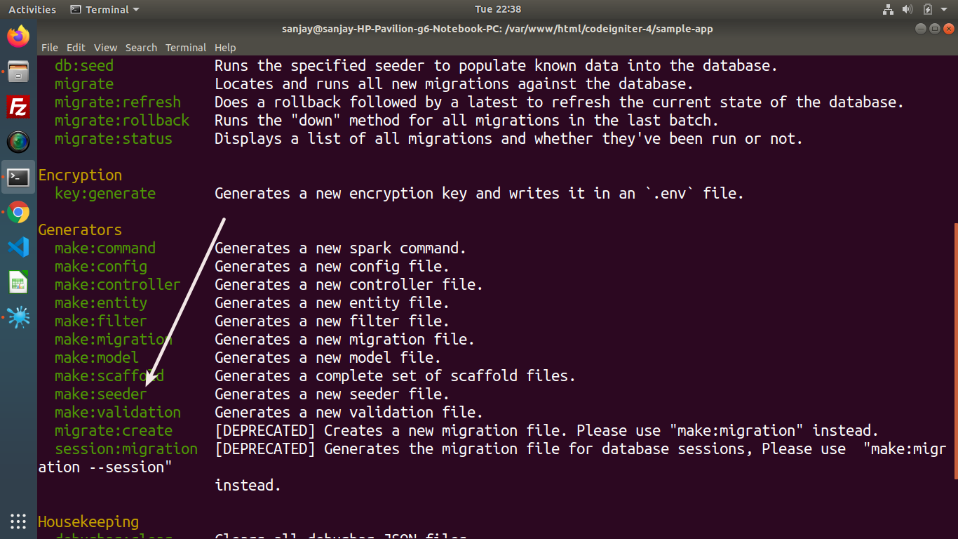 Concept Of Seeders In Codeigniter 4 Tutorial