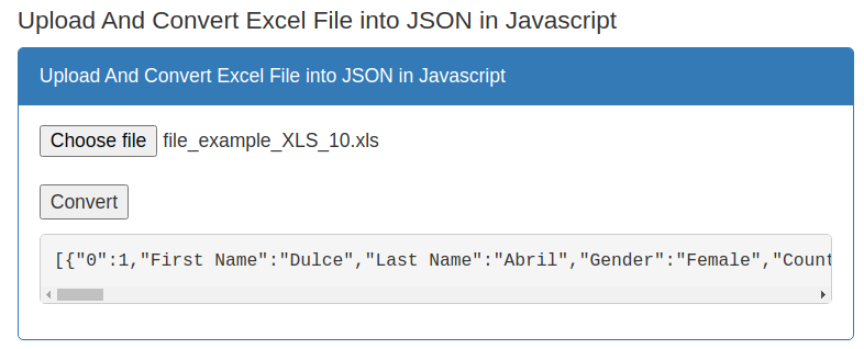 Convert Excel Data Into Json Using Javascript Www vrogue co