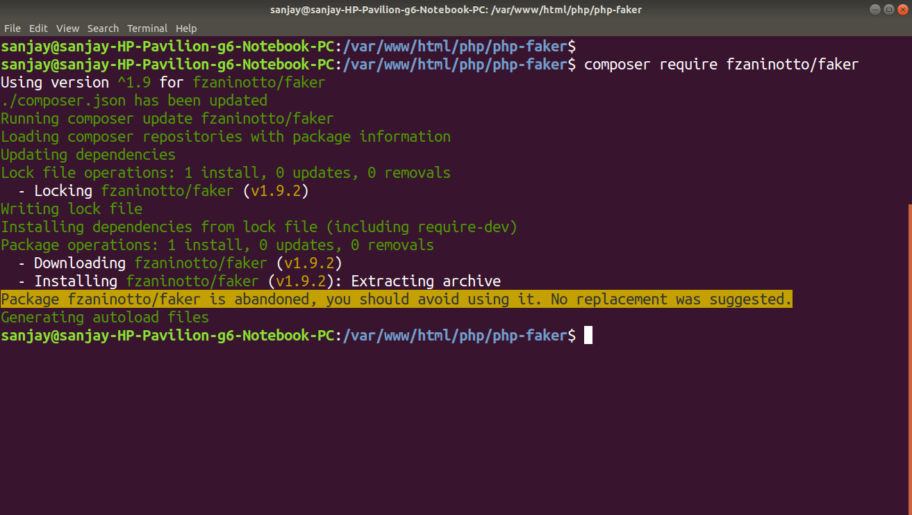 How To Generate Fake Data In Php Using Faker Library