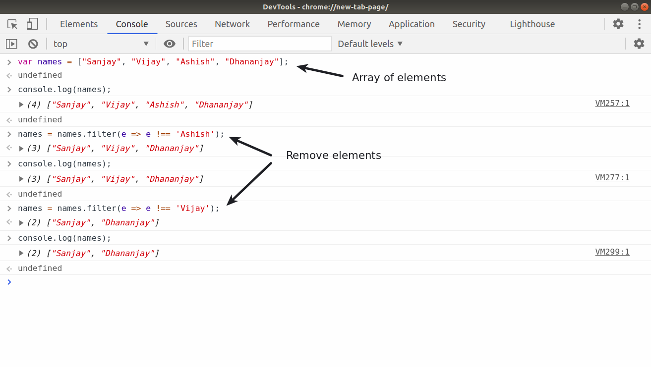 How To Remove Array Element From Array In Javascript