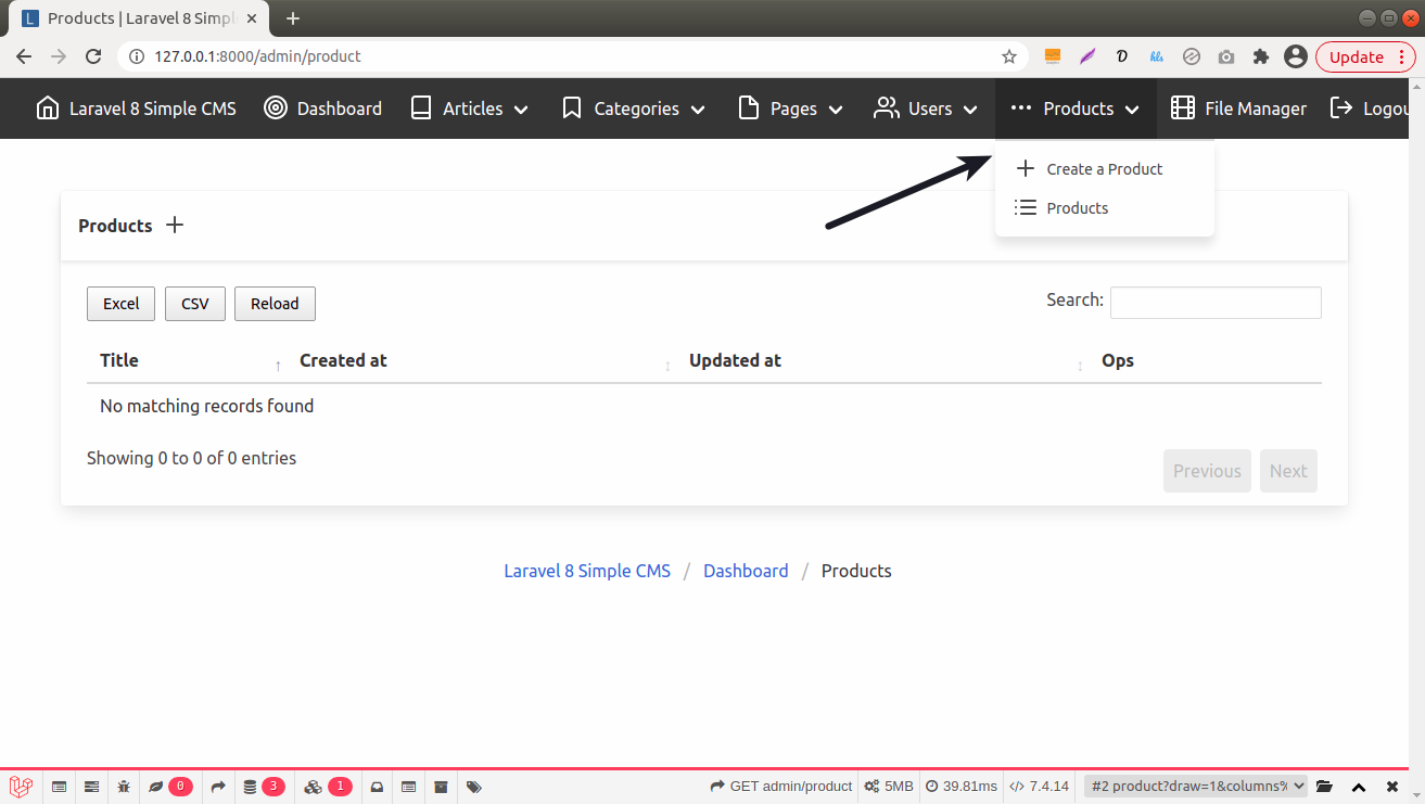 CMS Development in Laravel 8 Using CMS Boilerplate CMS Development in Laravel 8 Using CMS Boilerplate