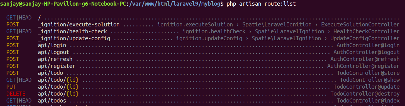 Laravel 9 REST API Development Using JWT Authentication