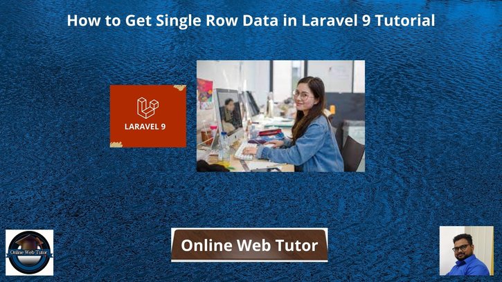 How To Get Single Row Data In Laravel 9 Tutorial