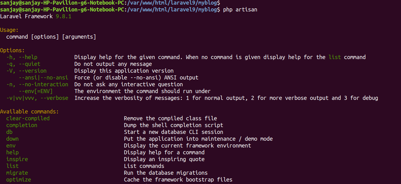 Laravel 9 Clear Cache of Application Route, View & Config