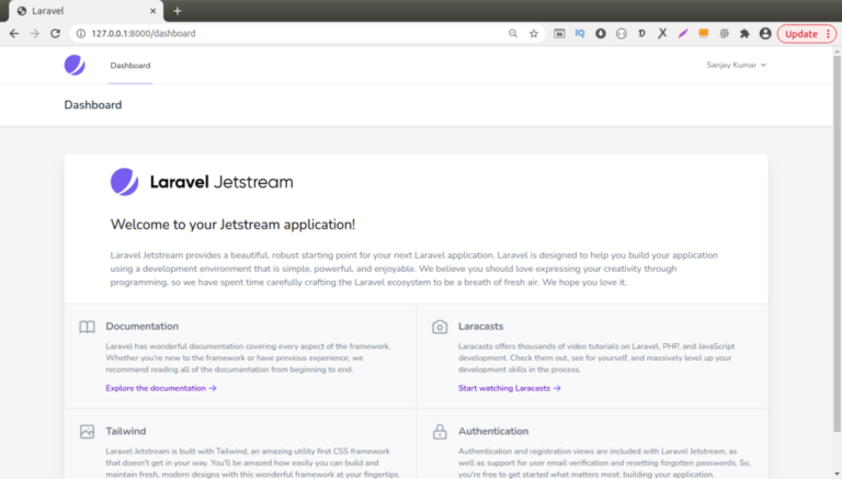 Laravel 9 Authentication using Jetstream with Livewire